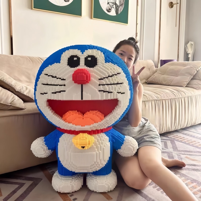 Doraemon Lego 巨大哆啦A梦兼容乐高益智积木拼装玩具摆件成年人高难度拼图礼物10.19 | Shopee Malaysia