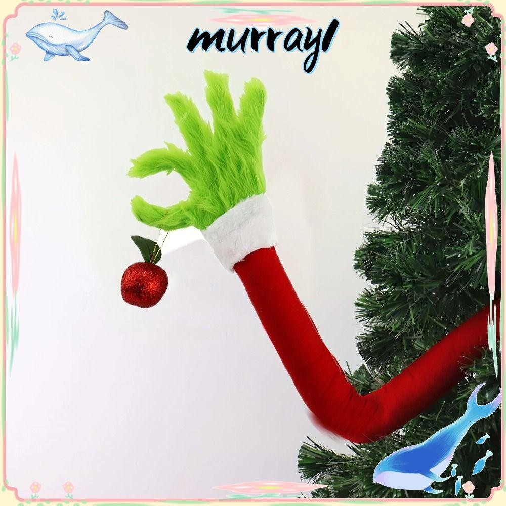 MURRAY1 Green Grinch Arm, Plush Arm Christmas Tree Topper Christmas ...
