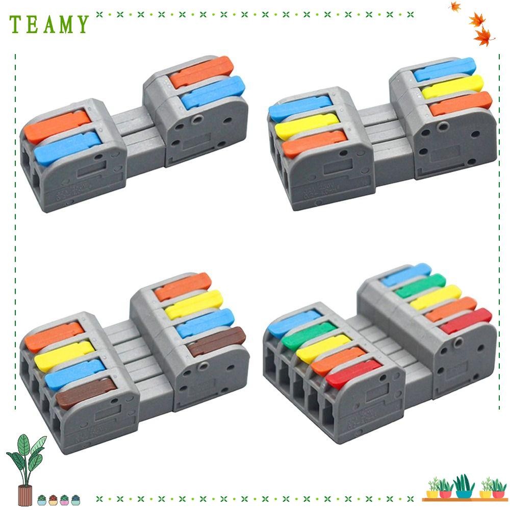TEAMY Quick Terminal Block, Compact Mini Wire Connector, Docking ...