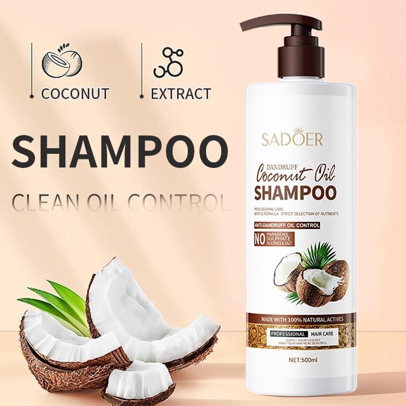 SADOER Syampu Minyak Kelapa Penjagaan Rambut Licin Anti Kelemumur Anti ...