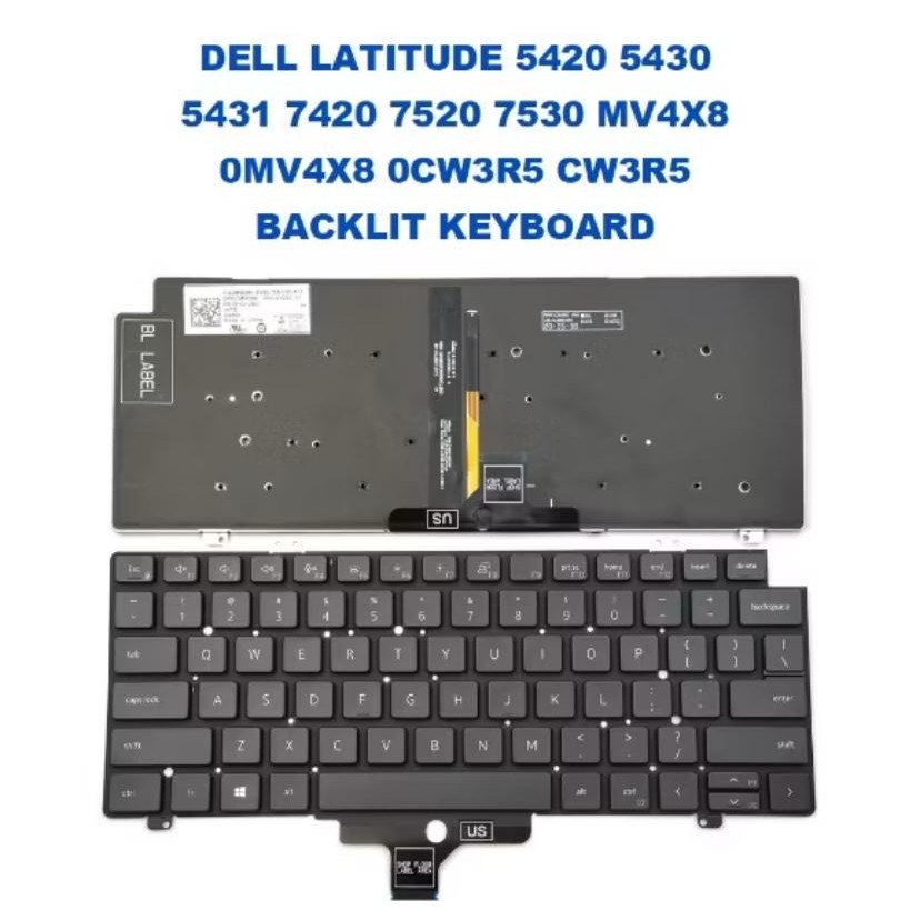 Dell Latitude Keyboard 5420 5421 5430 7420 7520 2021 Series Laptop with ...