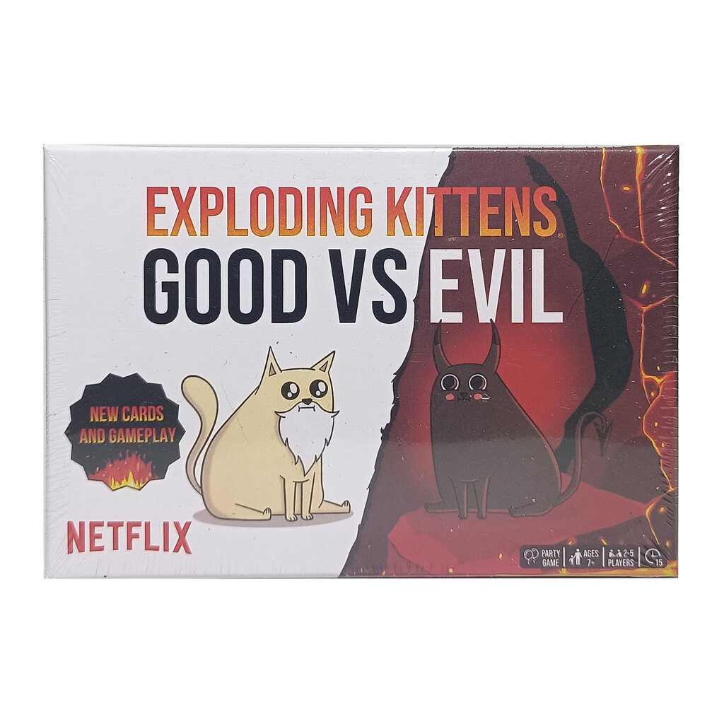 Game Card Exploding Kittens Good vs Evil NSFW Deck Edition Box Cat Games Goodness Against Board ...