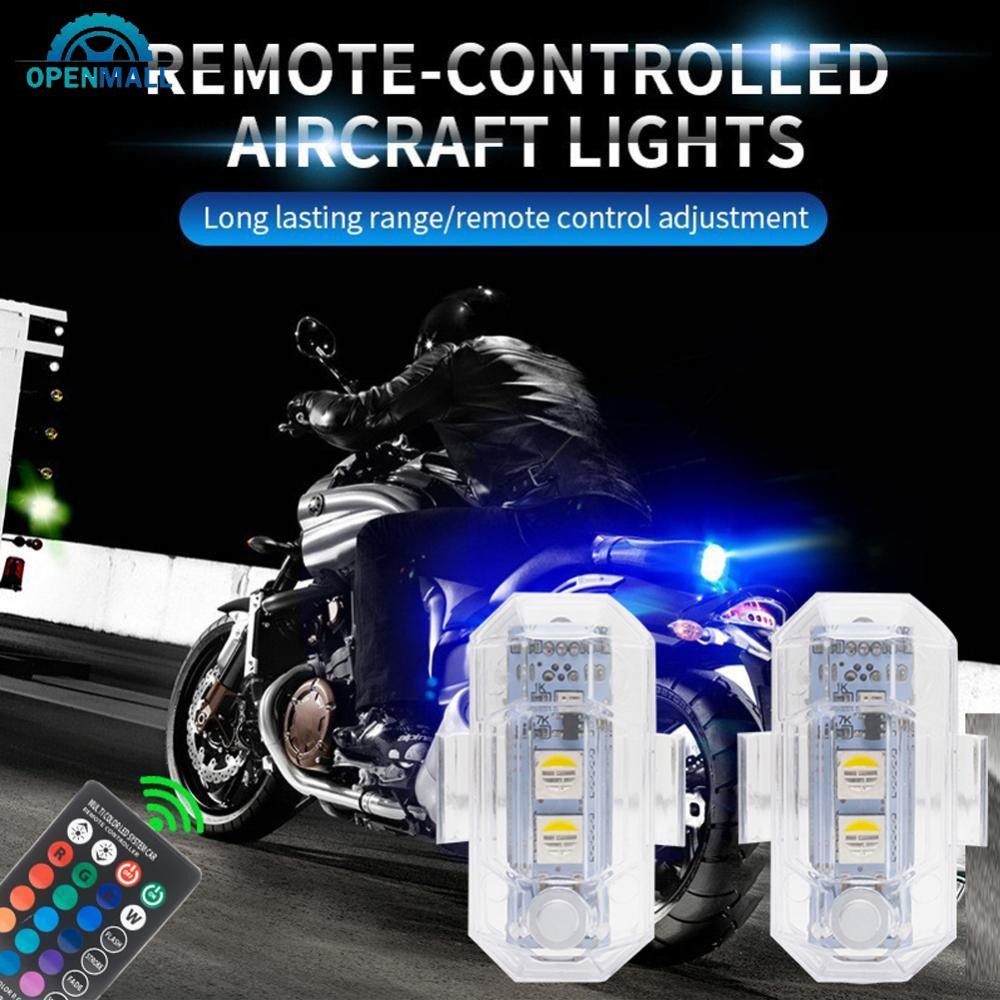 OPENMALL Motorcycle LED Warning Mini Signal Light Wireless Flash Turn ...