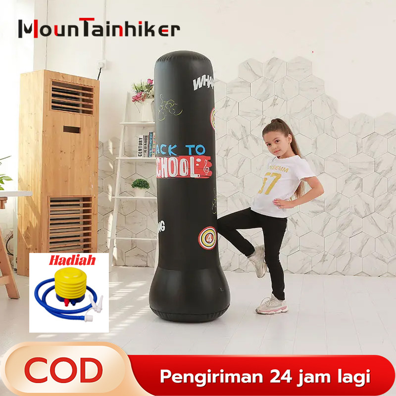 Standing Boxing Ball Children's Boxing Samsak Inflatable PVC Premium Adult 1.6 Meter Punching ...