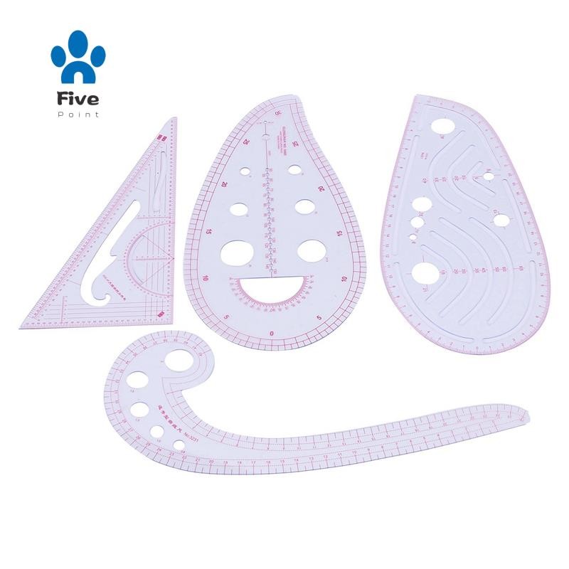 Sewing Ruler Set (4 Pcs) - Metric Ruler Set French Curve Pattern ...