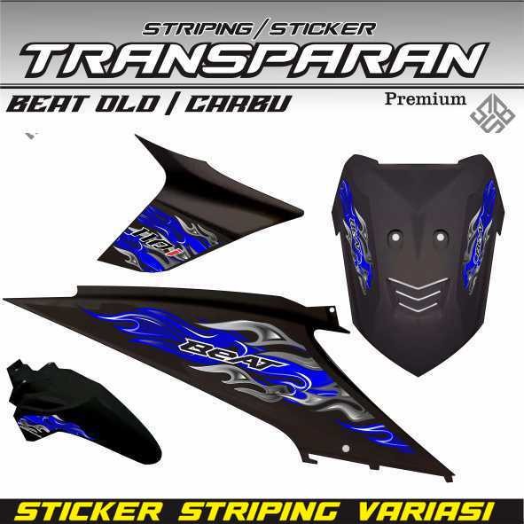 / Transparent STRIPING MOTORCYCLE STICKER HONDA BEAT CARBU OLD LATEST ...