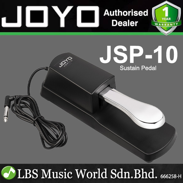 Joyo JSP-10 Universal Sustain Pedal for Electric Digital Piano Keyboard with 1/4 Connector ...