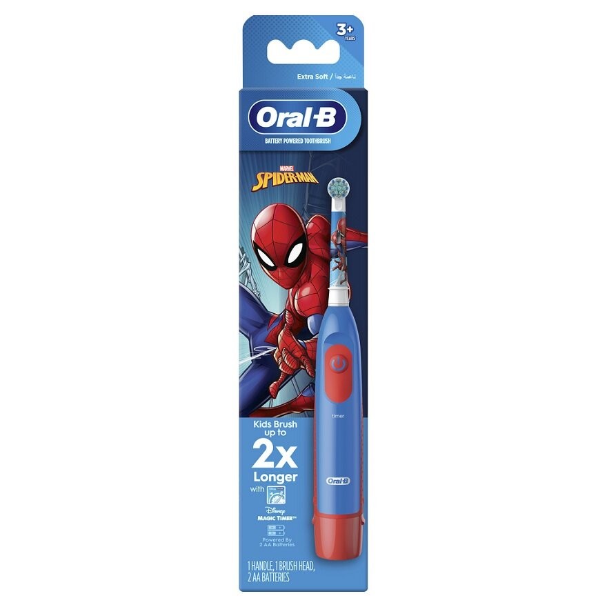 ORAL-B Pro Battery Kids Toothbrush Spiderman 1s | Shopee Malaysia