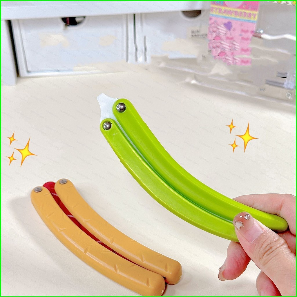 SQ1 Banana butterfly knife decompression toy flail training safe hot ...