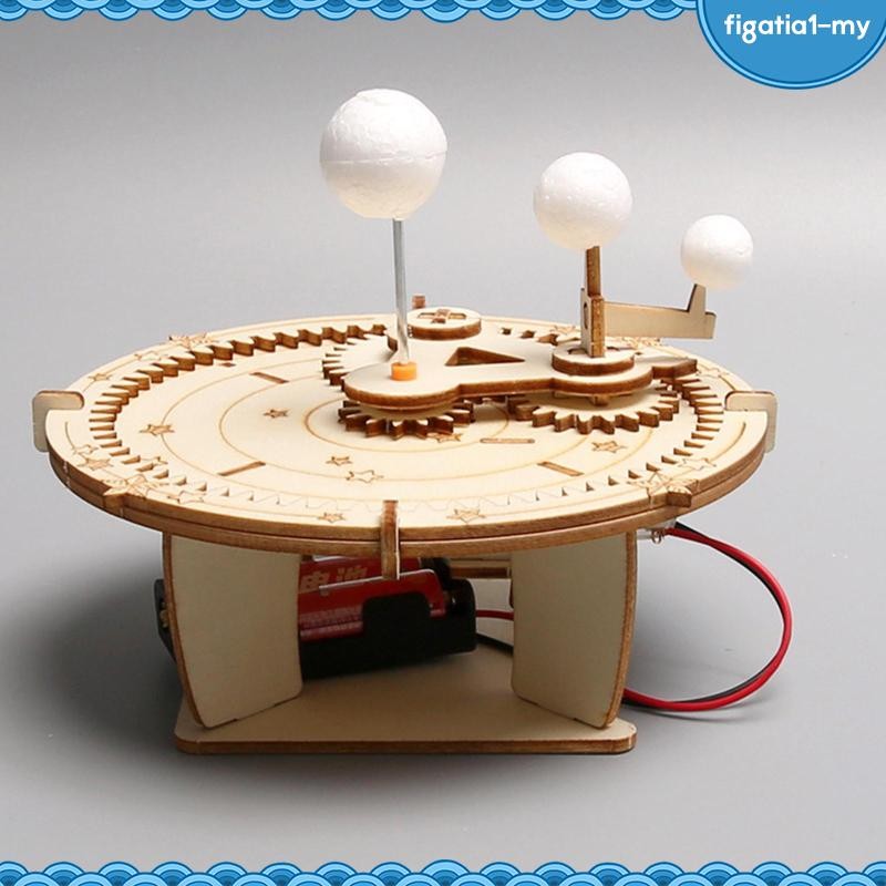 [figatia1] Electric Solar System Model Sun Earth Moon Orbital Model DIY Model Science Experiment ...
