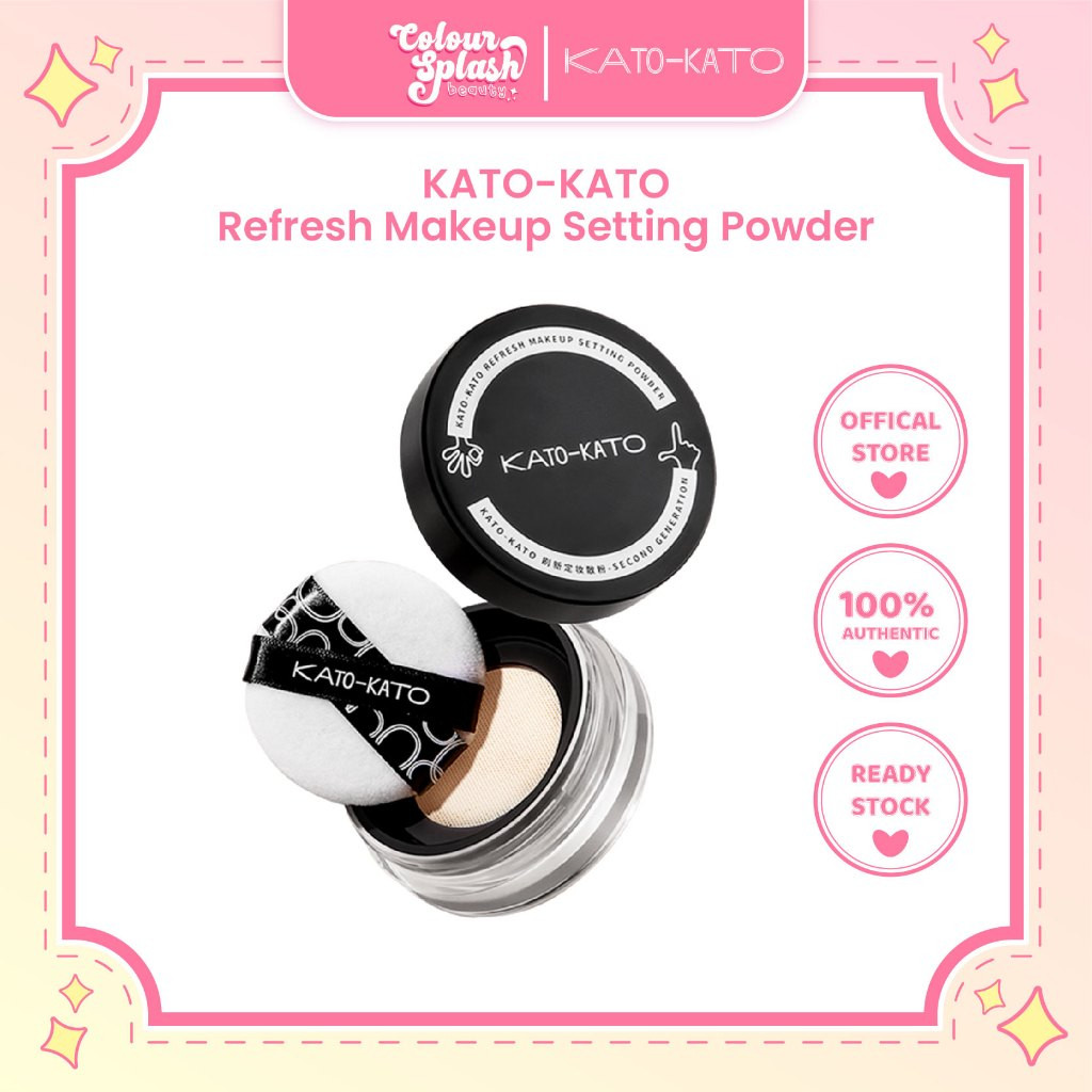 READY STOCK! KATO-KATO Refresh Makeup Setting Powder 定妆散粉 (6.5g ...