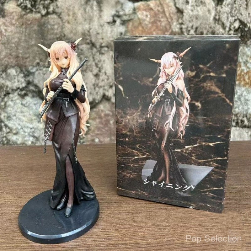 19cm Game Arknights Figure Shining Action Figure Model Desktop Car ...