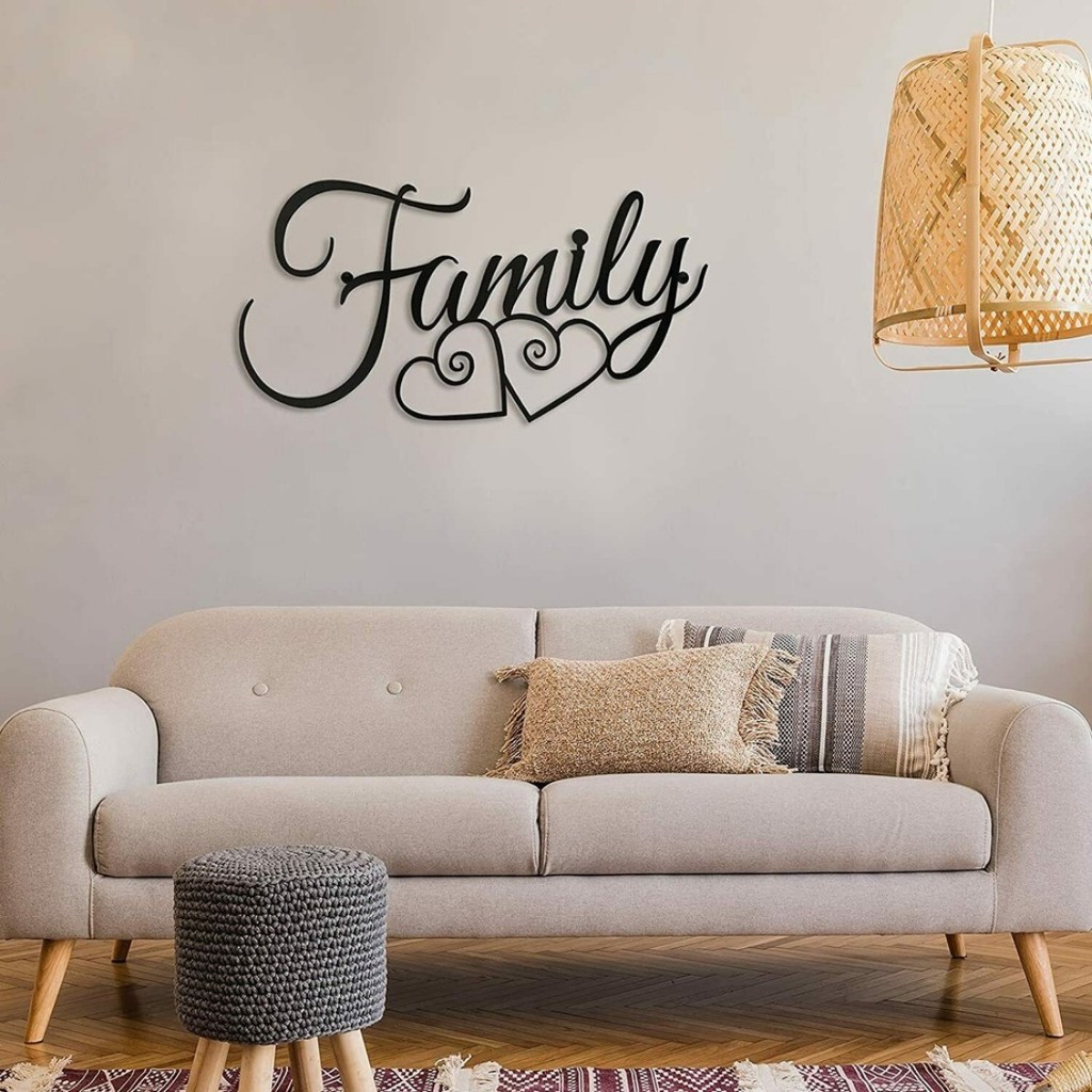 Family Wall Sign Family Wall Decor Sign Family Word Wall Art Family ...