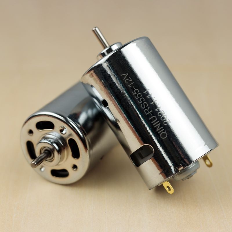 555 Double Ball Bearing DC Motor Motor 12V-24V Permanent Magnetic High ...