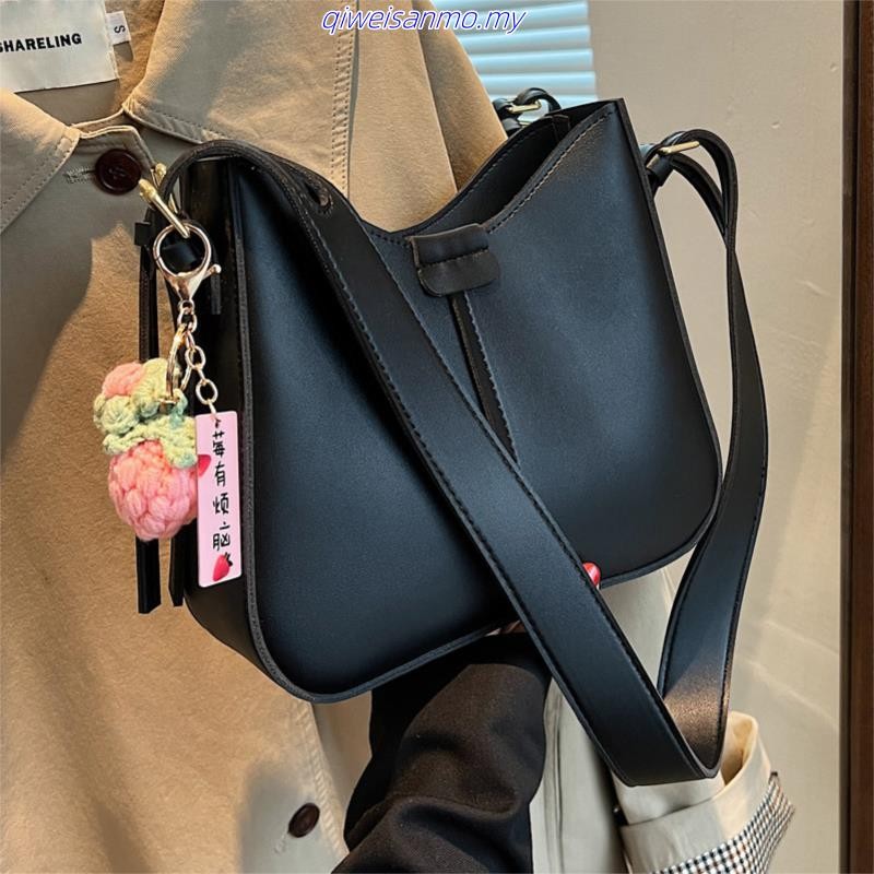 Bucket Messenger Bag Women Summer Texture High-Quality One-Shoulder ...