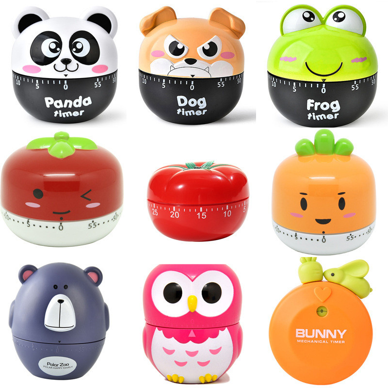 Kitchen Mechanical Magnetic Timer Cartoon Timer 60 Minutes Timer Baking ...