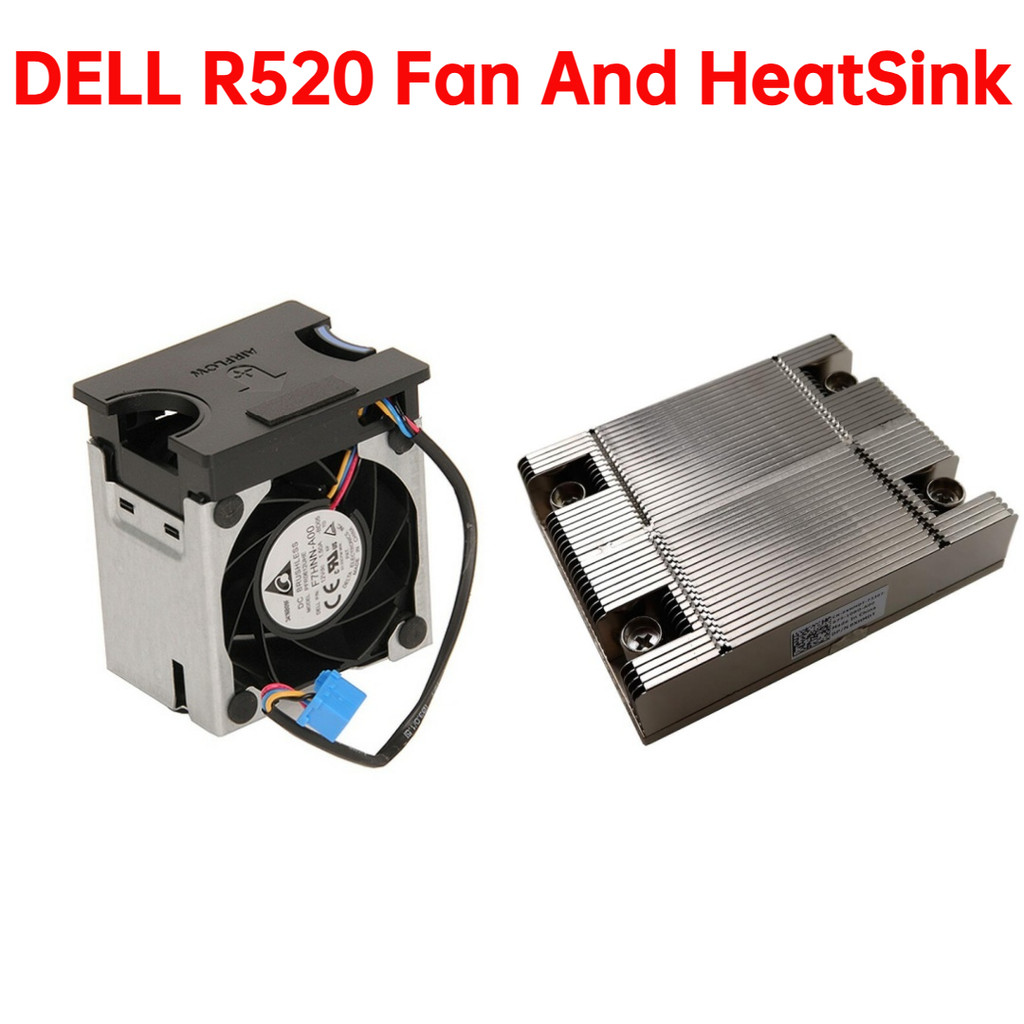 Dell Poweredge R520 Server Fan Assembly 1KVPX 5FX8X Processor Cooling ...