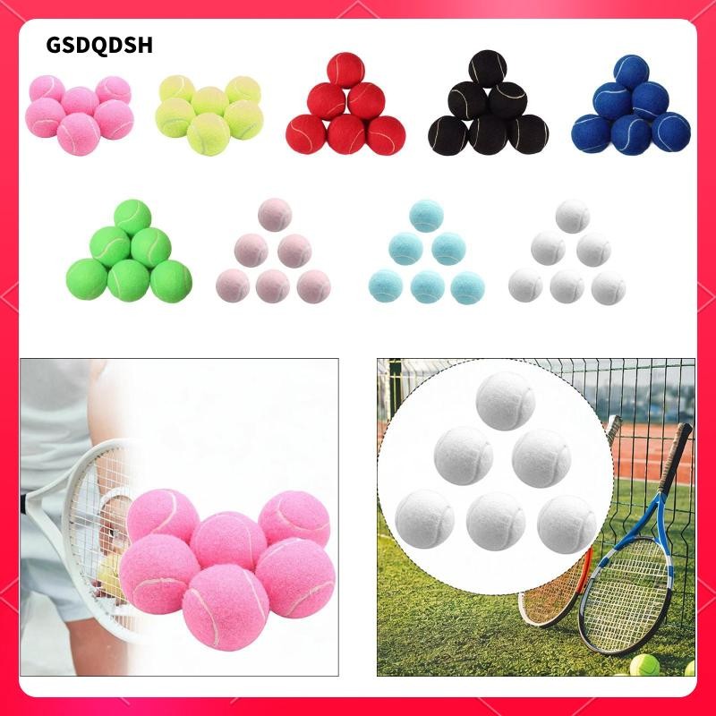 [gsdqdsh] 6x Tennis Balls Playing Balls Practice Balls Wear Resistant ...