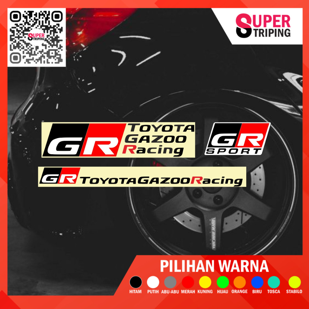 Toyota GR STICKER GAZOO RACING BOX SPORT STICKER | Shopee Malaysia