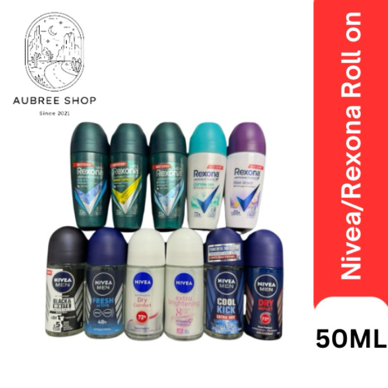 NIVEA ROLL-ON 50ML / REXONA ROLL ON 45ML | Shopee Malaysia
