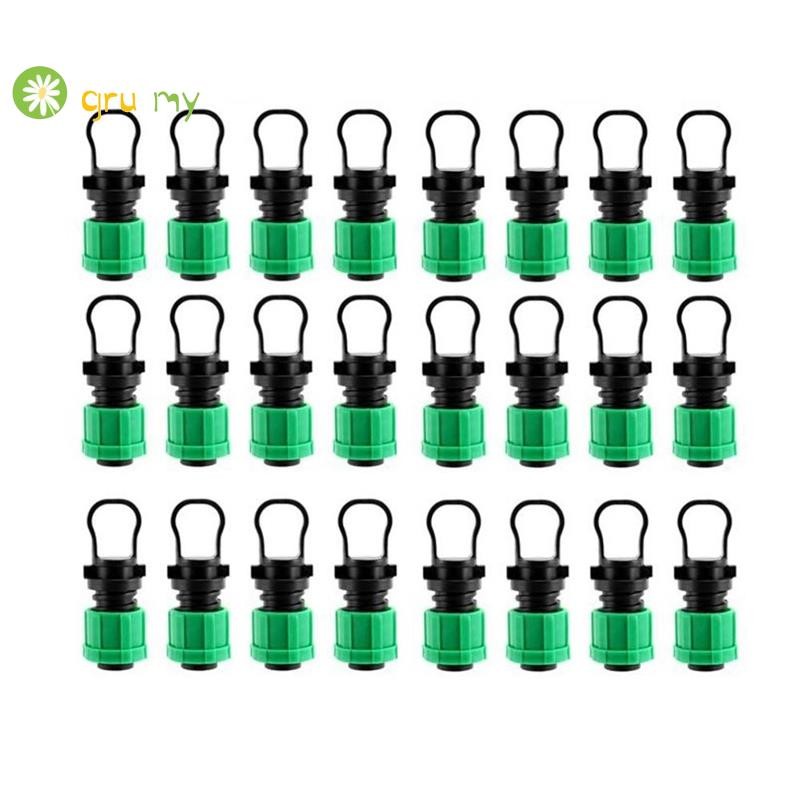 24Pcs Drip Irrigation Tubing End Cap Plug Drip End Cap Fitting for with ...