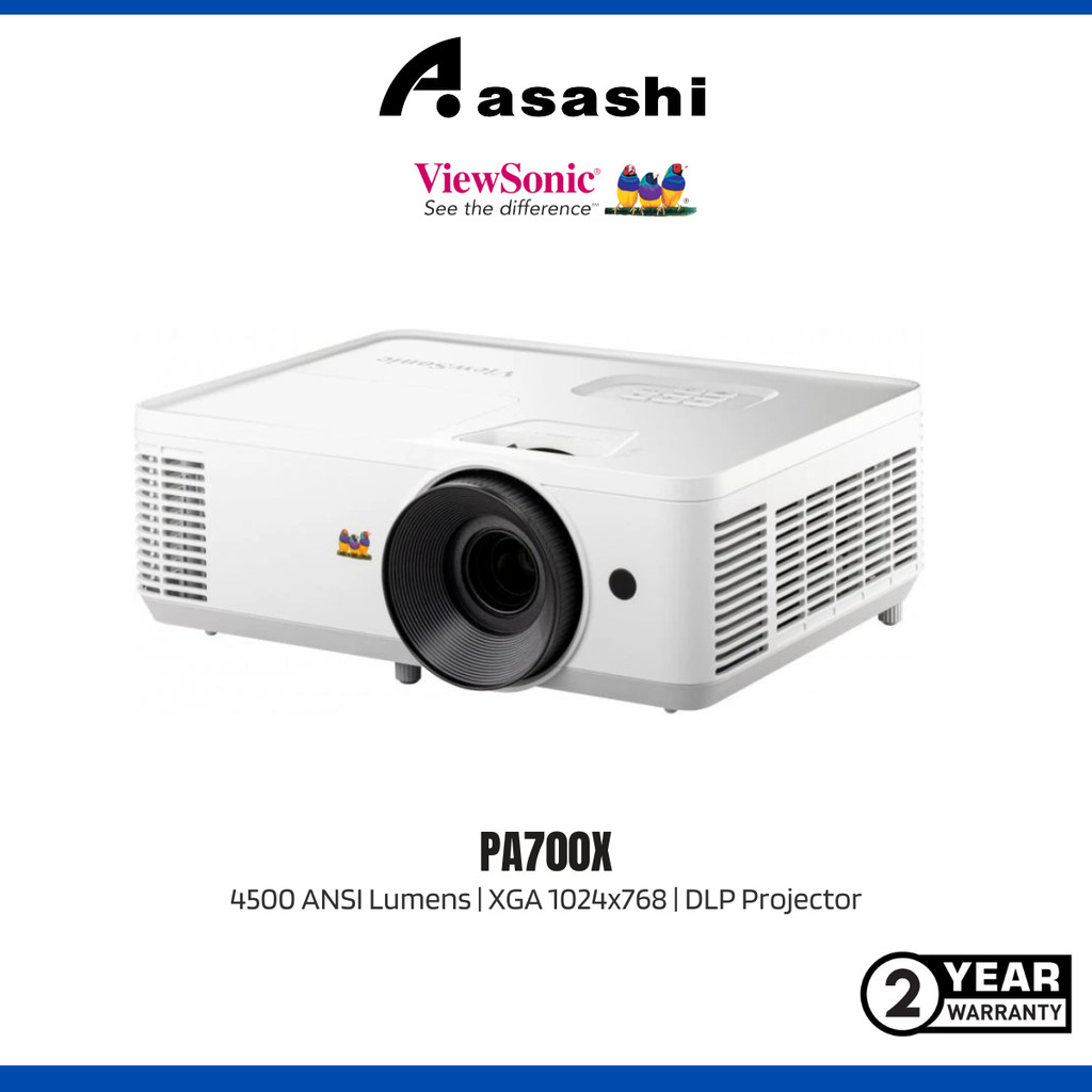 Viewsonic PA700X 4500 ANSI Lumens XGA DLP Projector (HDMI x2,AUX In ...