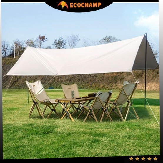 Ecomall 3x5 meter Flysheet Tarps Canopy Fly Sheet Camping or ...