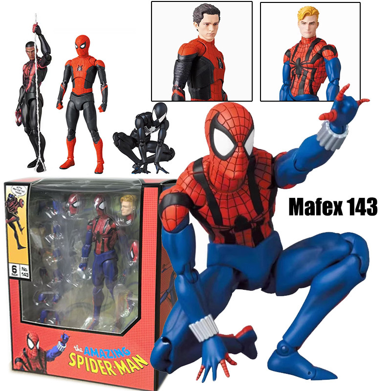 Mafex 143 Spider Man Action Figure Mafex 147 Symbiote Spiderman MAF 185 ...