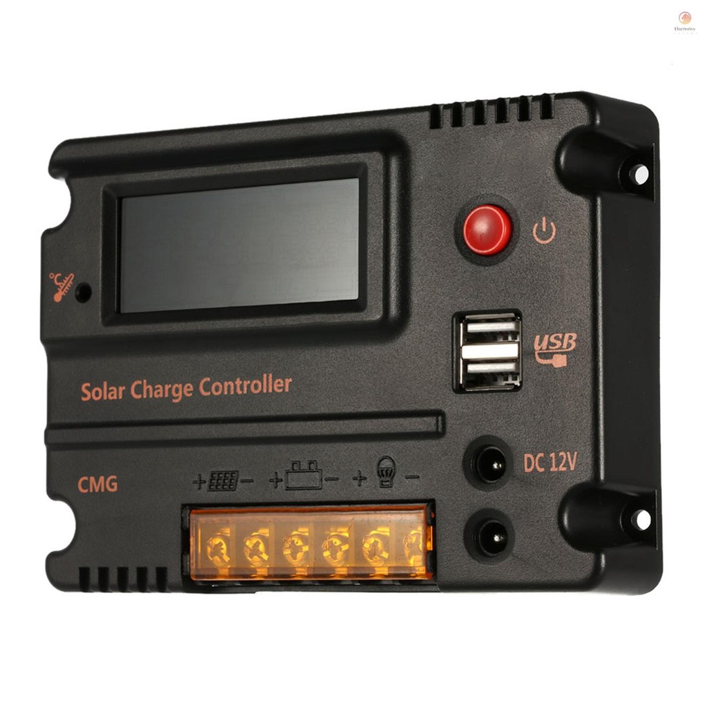 Anself 10A 12V 24V LCD Solar Charge Controller Panel Battery Regulator ...