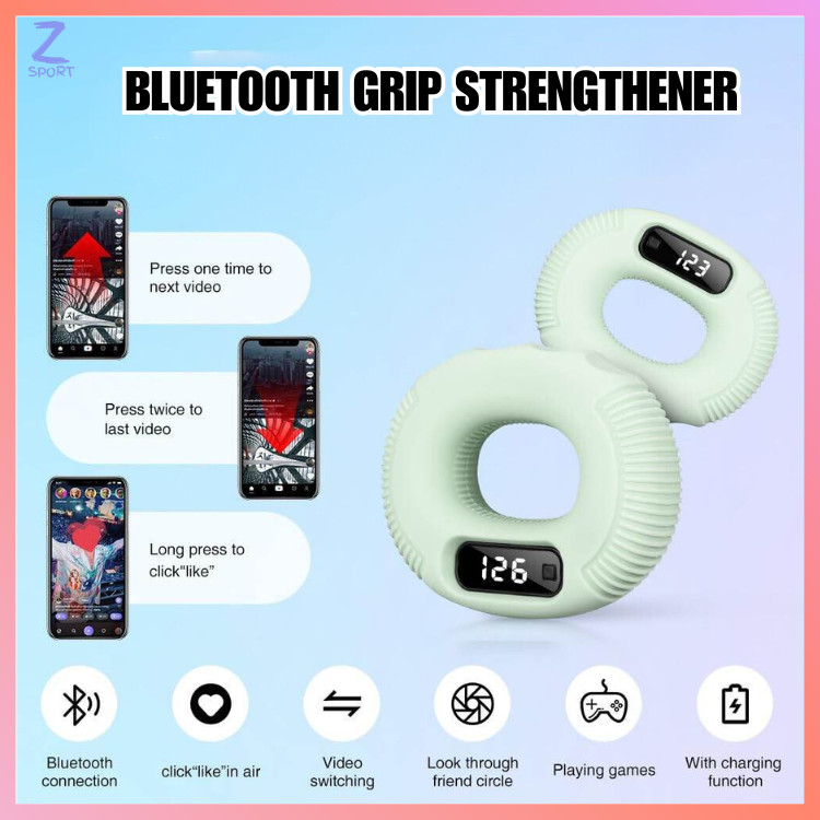 Bluetooth Hand Grip Gripper Wrist Arm Finger Forearm Strengthener ...
