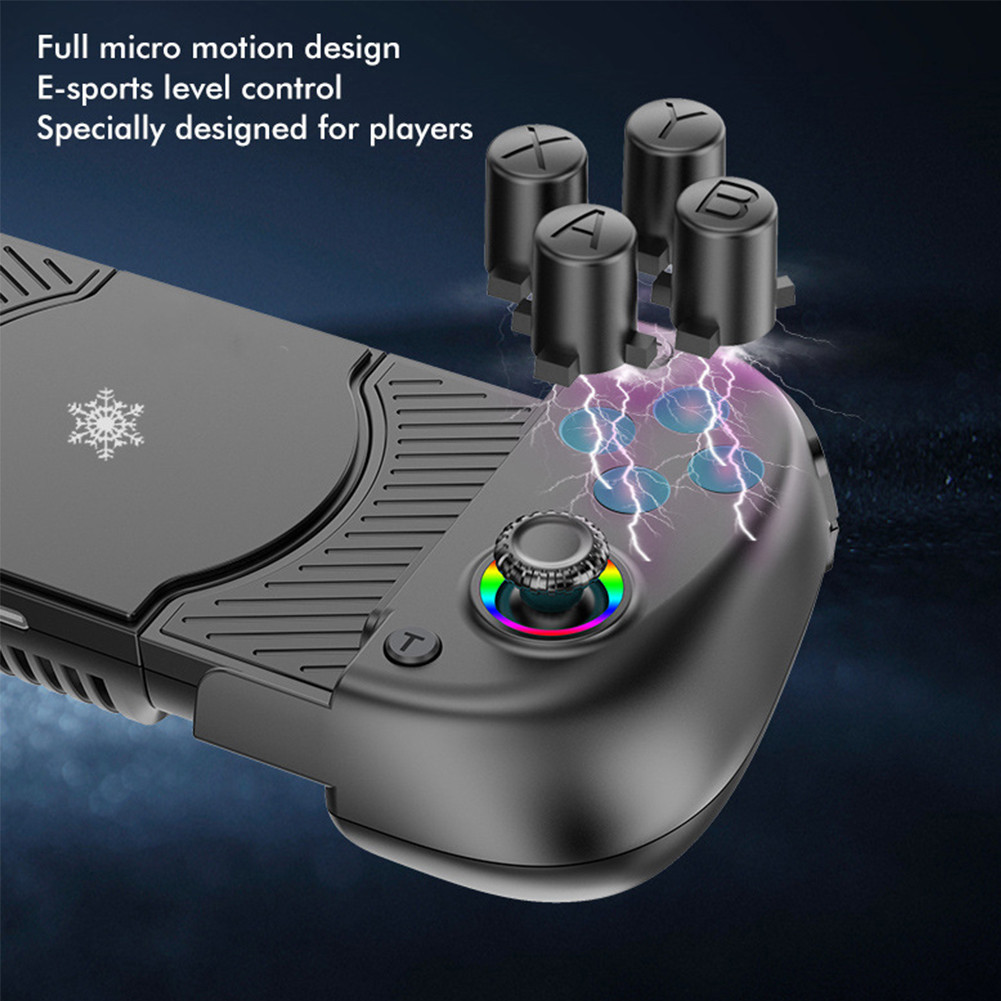 X5mini Telescopic Gamepad Phone Gaming Controller with Cooling Fan ...