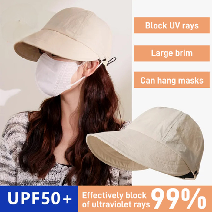 Men's widebrimmed sun mask with sunscreen, basin hat, quickdrying, and ...