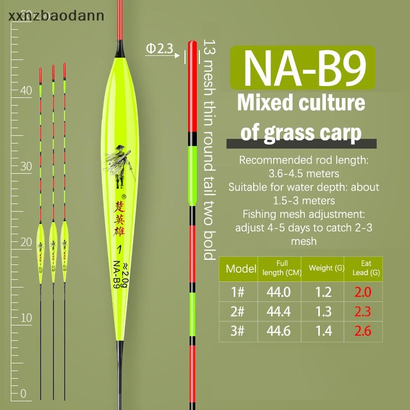[XXNZMM] Sensitive Fishing Lure Float Eye-catching Triangle Tail Floats ...