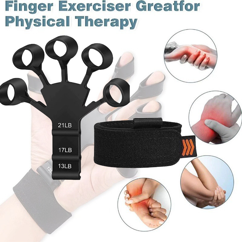 Finger Fitness 13-21 LB Finger Intensifier Grip Strength Device Finger ...