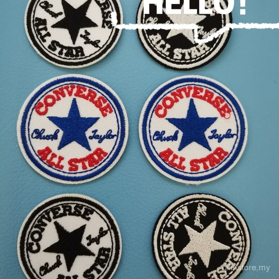 Converse Shoes Clothes Logo Logo Stickers Embroidered Cloth Stickers ...