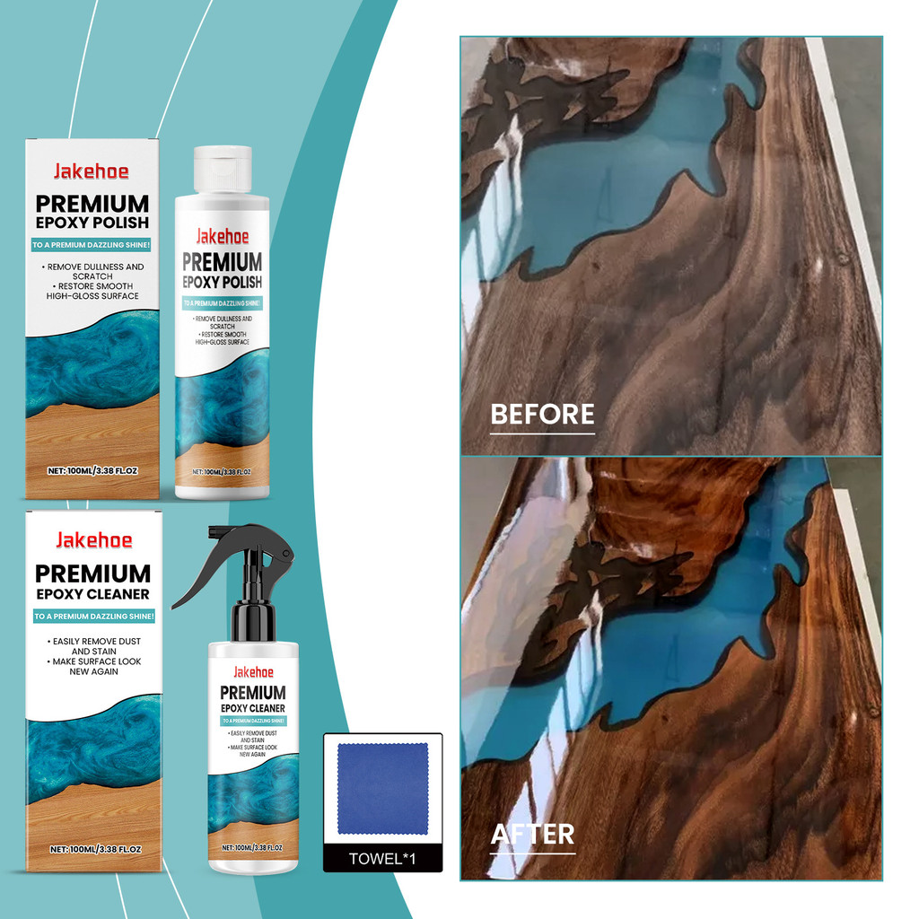 100ml JAKEHOE Epoxy Resin Polish Series Stain Remover Cleaner Scratch ...