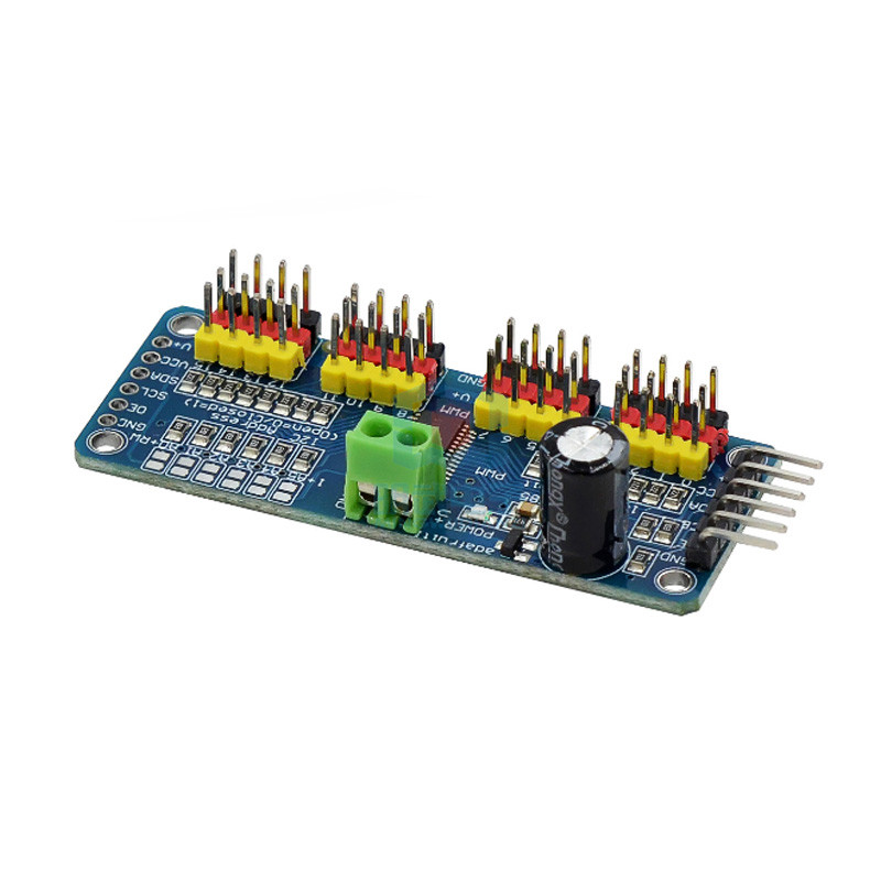 16 channel PWM Servo servo drive board robot controller IIC interface ...