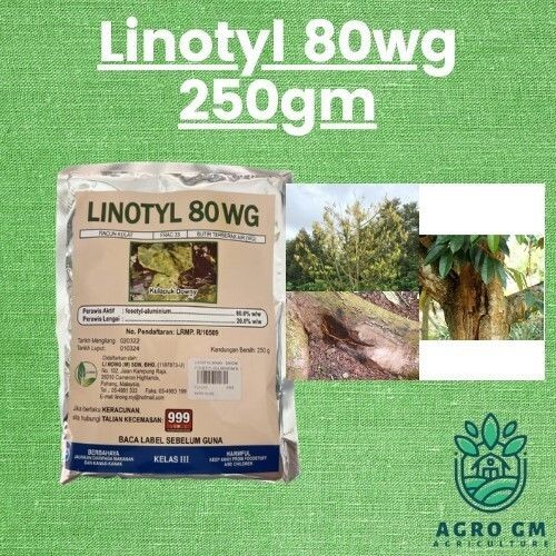 Linotyl 80WG 250GM Racun kulat penyakit kanker durian Fosetyl-aluminium ...