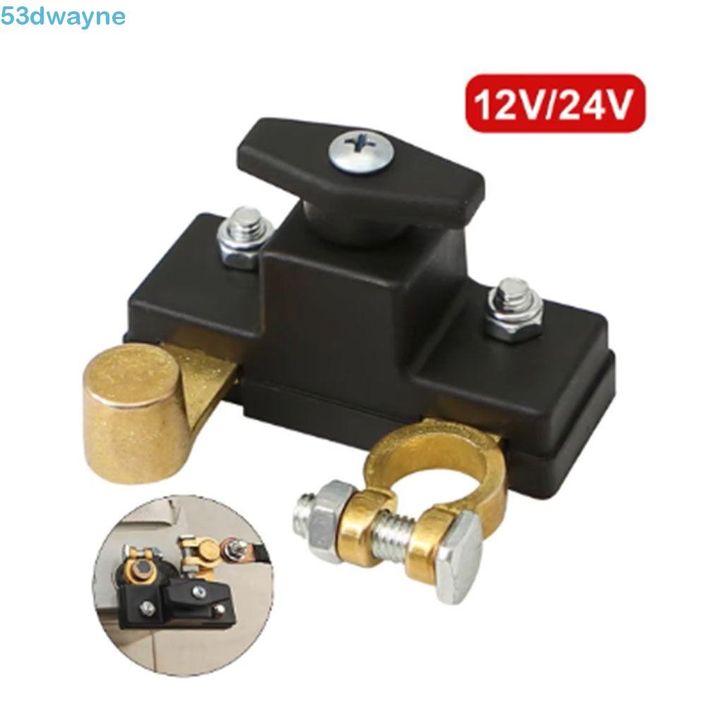 DWAYNE Car Battery Cut Off Switch, 12V/24V Disconnect Isolator Power Cutoff Switch, Quick Cut ...