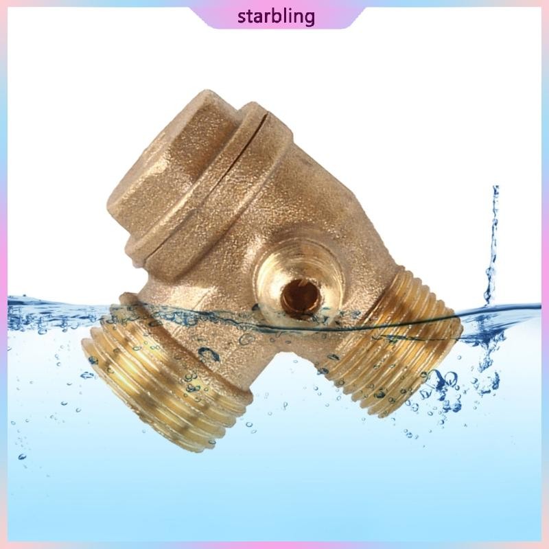 Star Air Compressor 3-Port Brass Threaded Check Valve Connector Tool ...