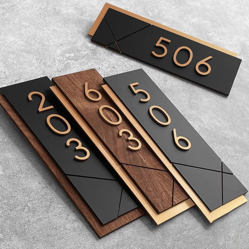 HOUSE NUMBER PLATE/MODERN HOUSE NUMBER OUTDOOR/NUMBER PLATE ADDRESS ...
