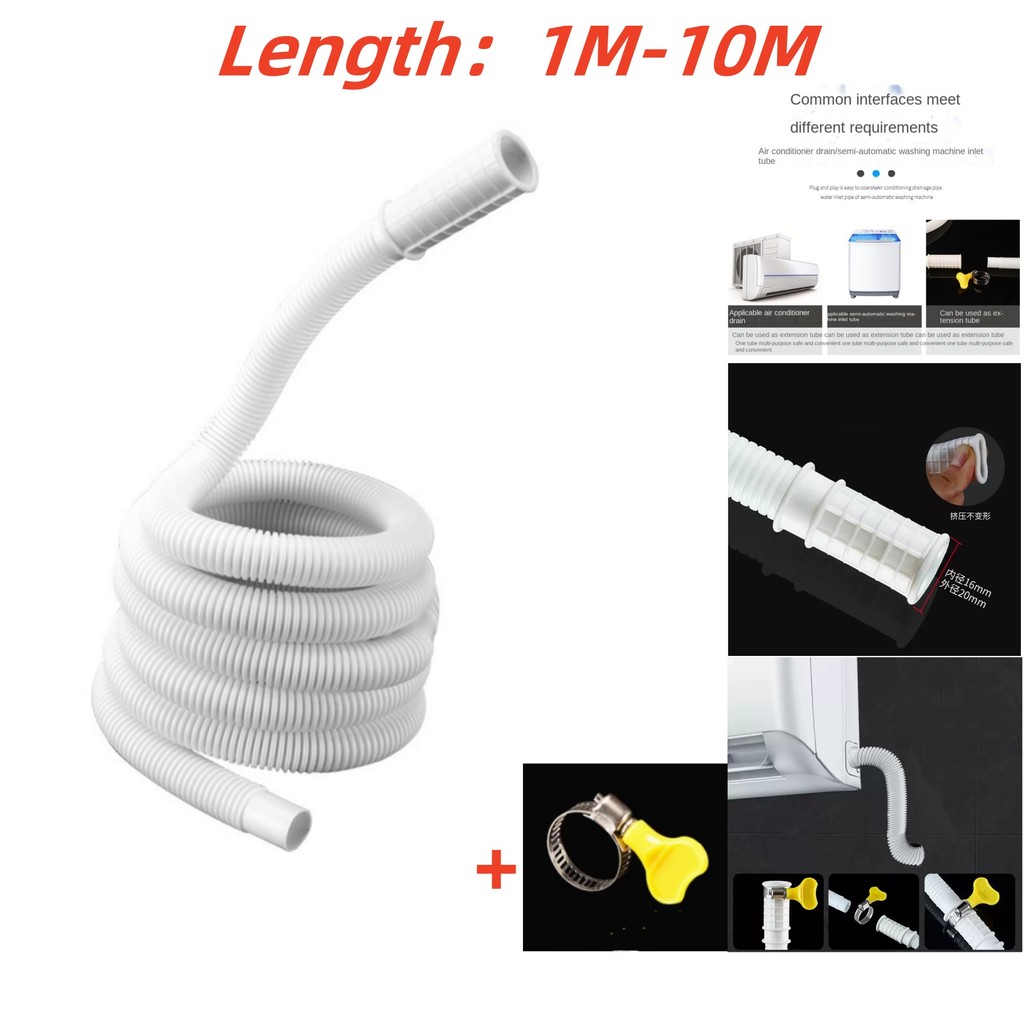 【YMH】Washing machine drain hose /ac hose / hose for aircon window type ...