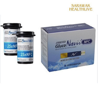 GlucoNavii NFC Blood Glucose Test Strip- 25's Pcs / 50's Pcs | Shopee ...