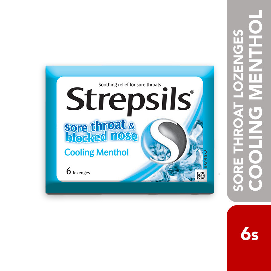 STREPSILS Sore Throat Lozenges Cooling Menthol 6s | Shopee Malaysia