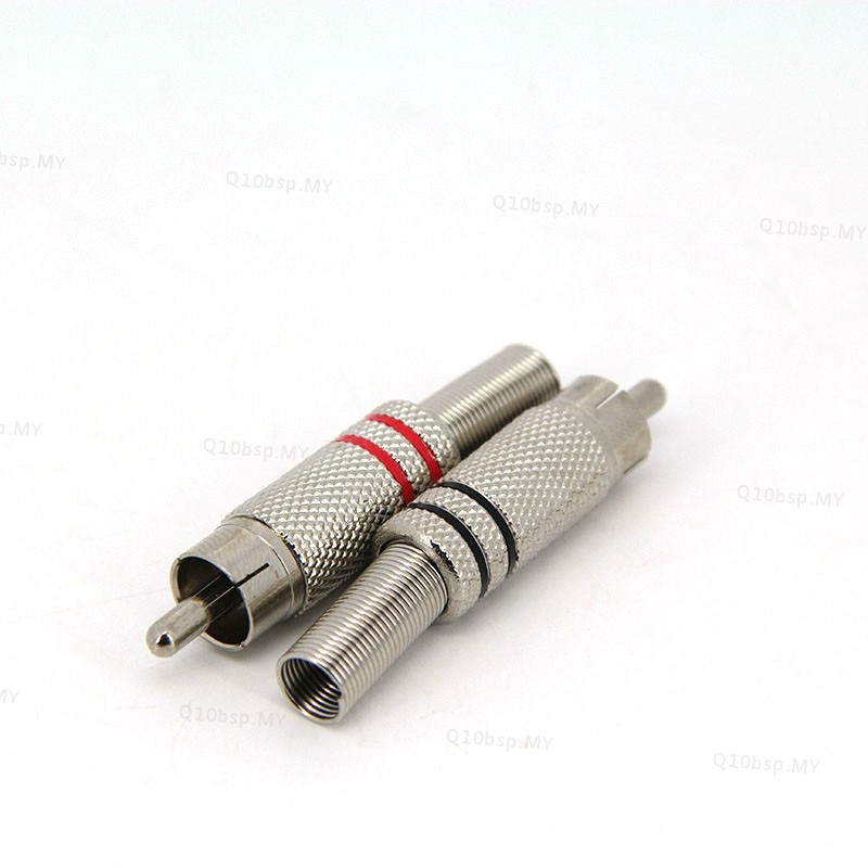Musical RCA male Sound Silver Plated HIFI Audio Plug Connector Terminal ...