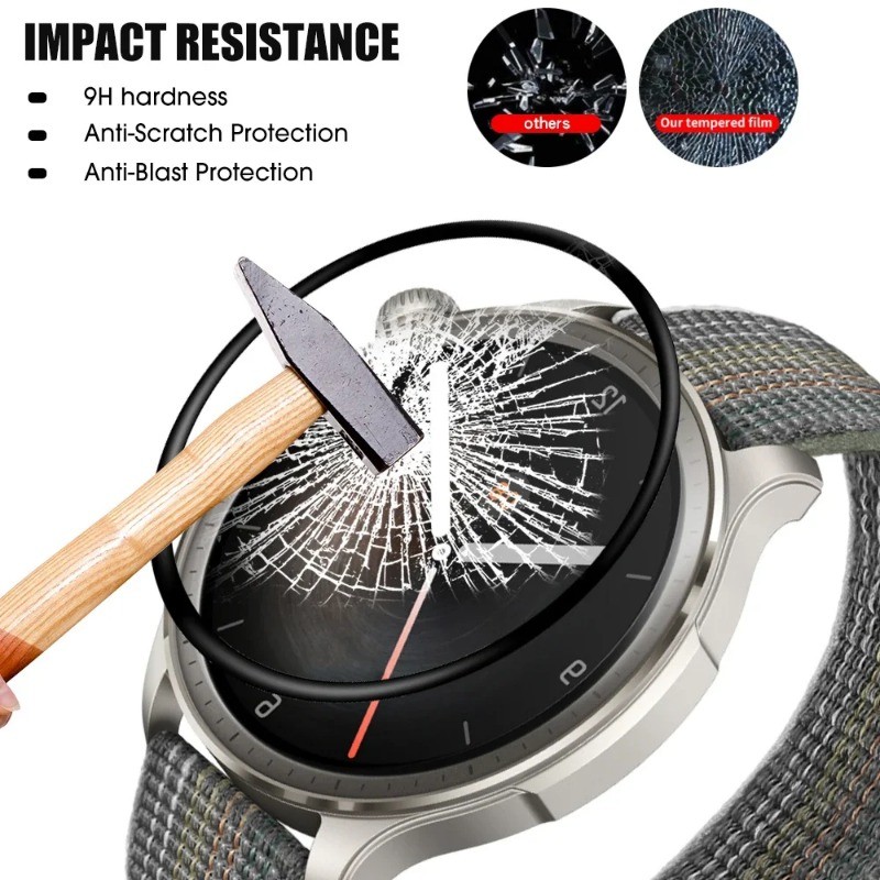 999D HD Black Edge Tempered Glass Film For OPPO Band 2 Watch X2 Mini X ...