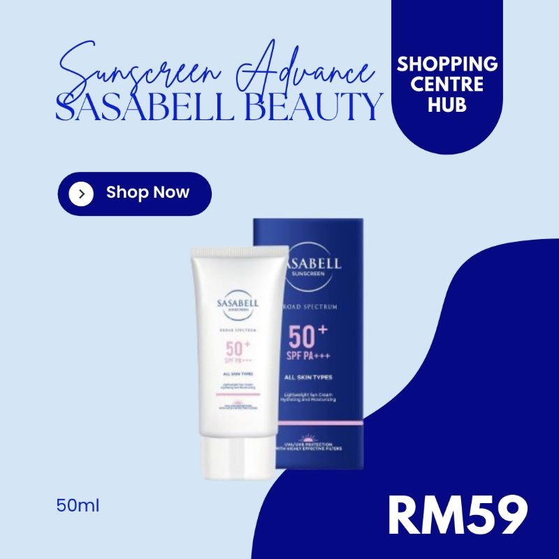 SASABELL Sunscreen 50ml SPF 50 PA +++ | Shopee Malaysia
