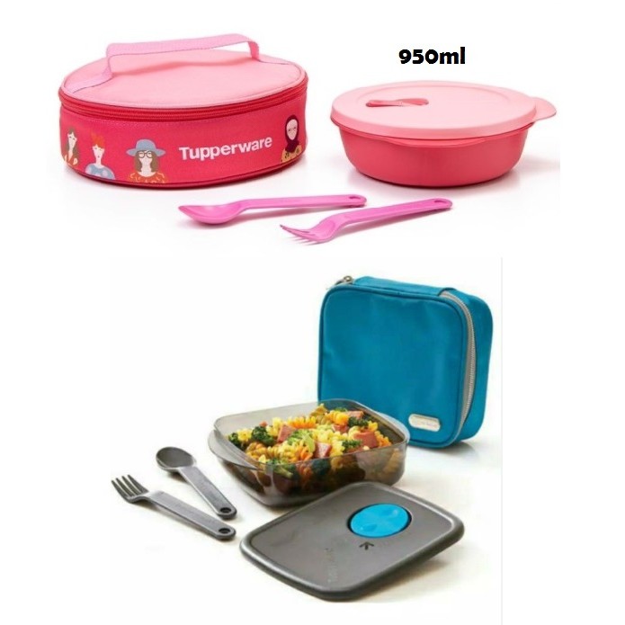 Tupperware Crystalwave lunch set with bag | Shopee Malaysia