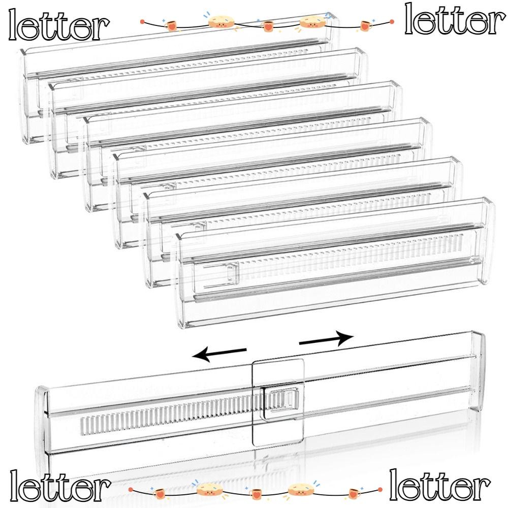 LETTER Drawer Dividers, Transparent Telescoping Drawers Separators ...