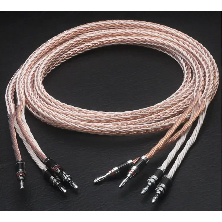 Pair Kimber Kable 8TC Hifi Speaker Cable 7N OCC Pure Copper Wire with ...